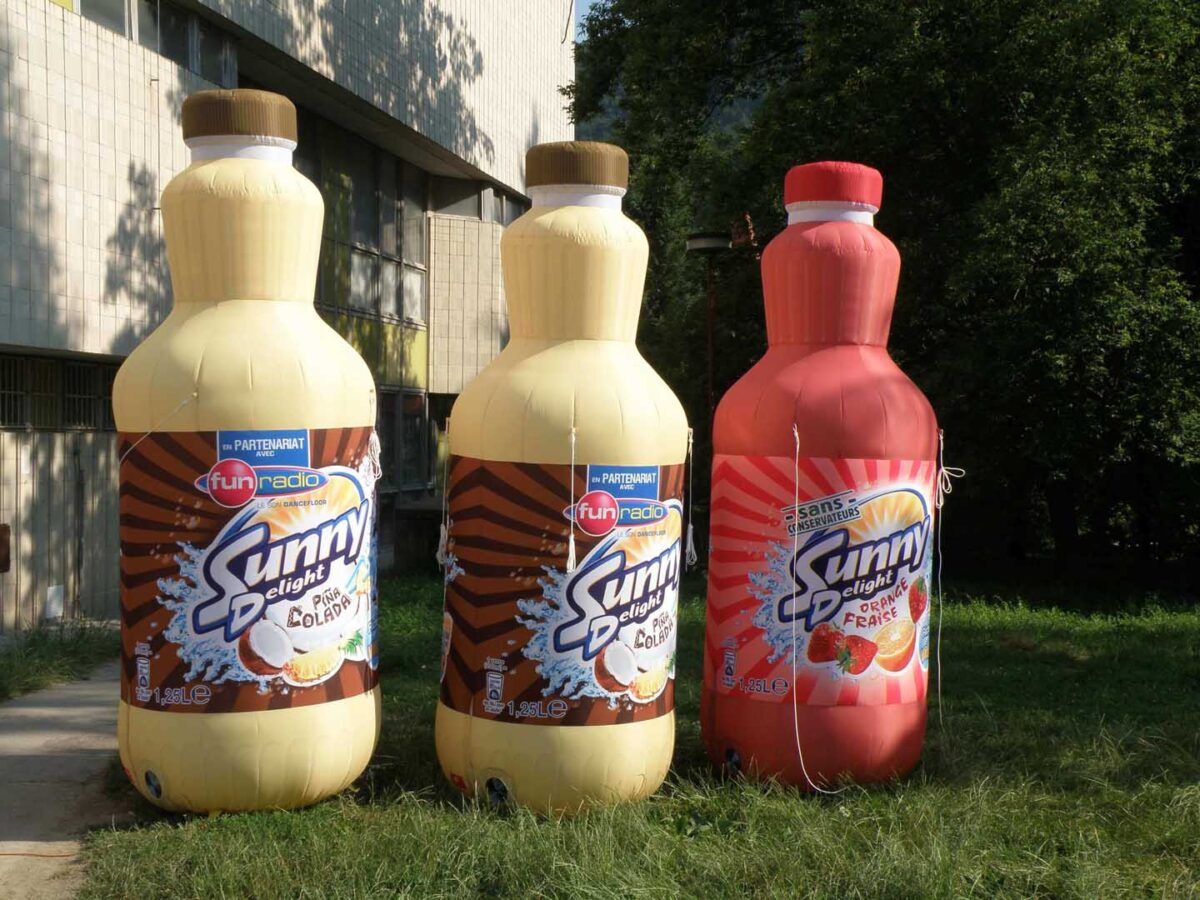 BOTTLE - Sealed inflatable bottle for drink and beverage industry