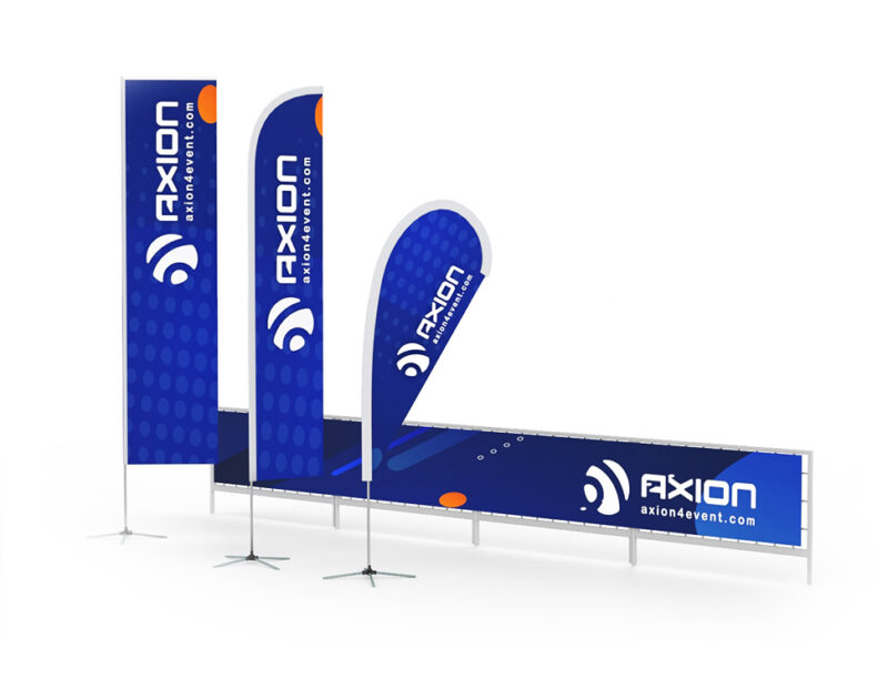 BEACH FLAG for events - 3 shapes to choose from | AXION